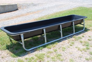 10' Poly Galvanized Bunk Feeder :: Coleman Farm Supply, Inc.